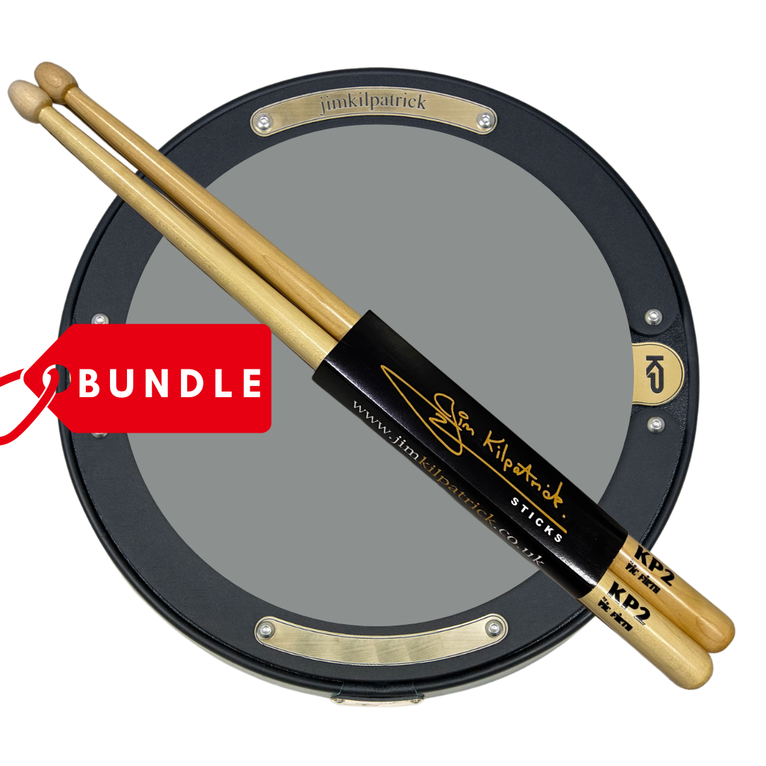 Personalised Engraved Jim Kilpatrick PRO PAD & KP Drumsticks Bundle ...